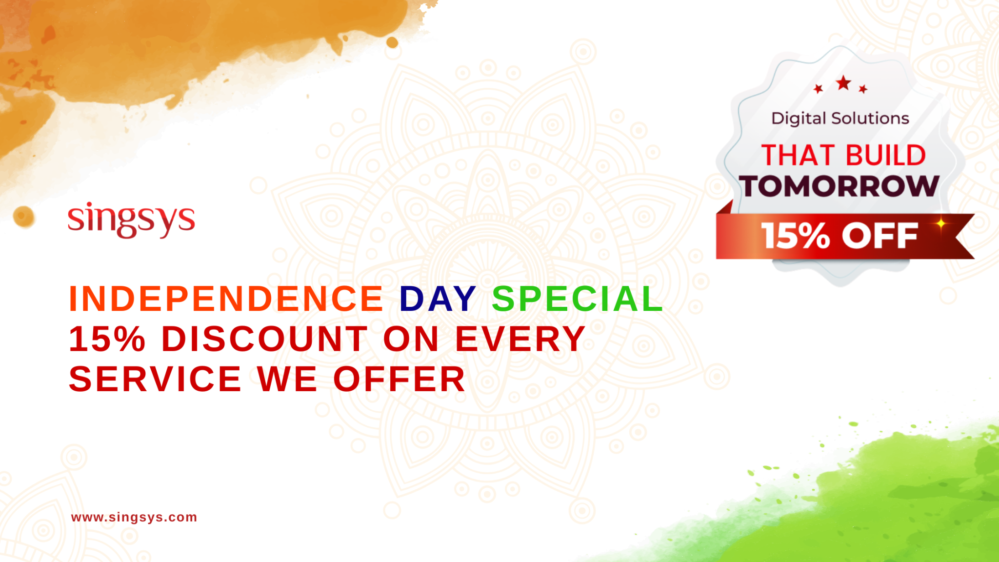 Independence Day Special: 15% Discount on Every Service We Offer ...